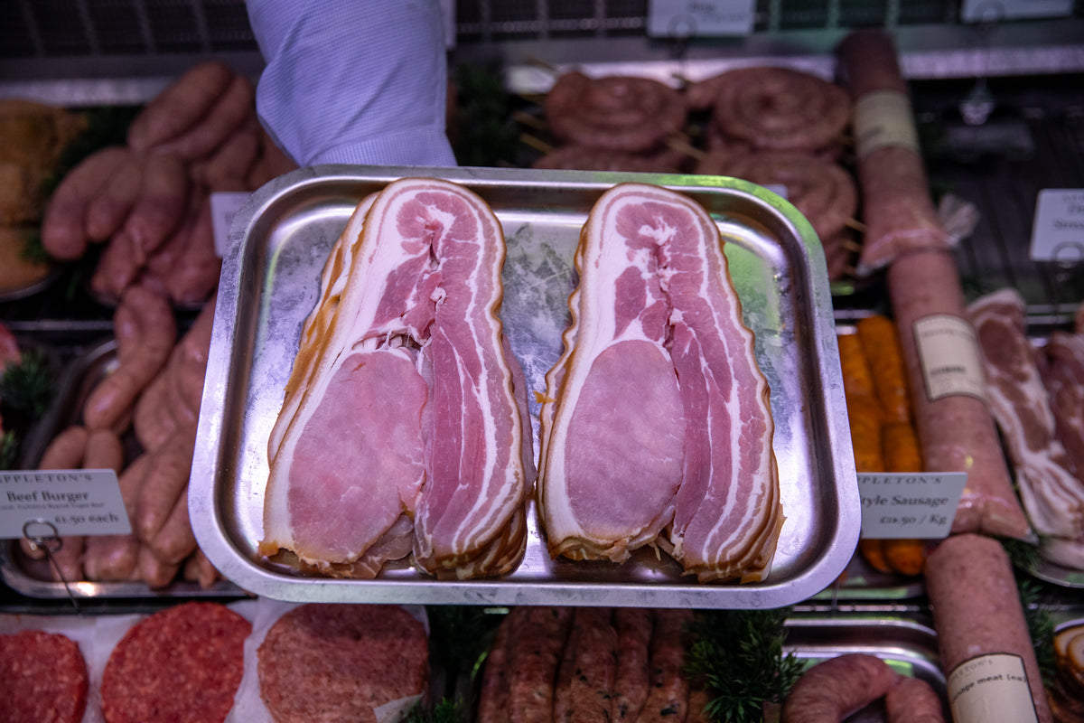 Smoked Dry Cured Middle Bacon 500g | Appleton's Butchers