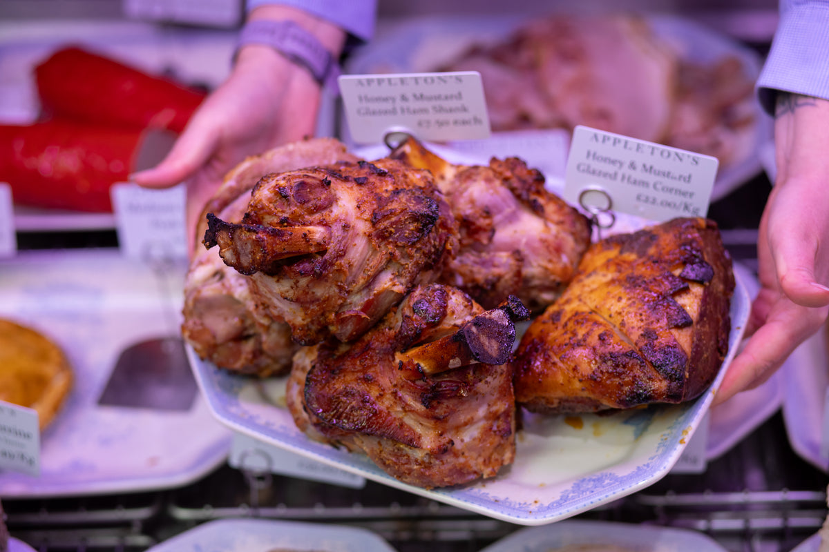 Honey & Mustard Glazed Ham Shank 760g | Appleton's Butchers