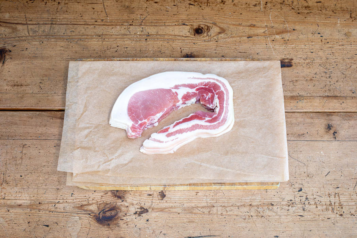 Plain Dry Cured Middle Bacon 500g | Appleton's Butchers