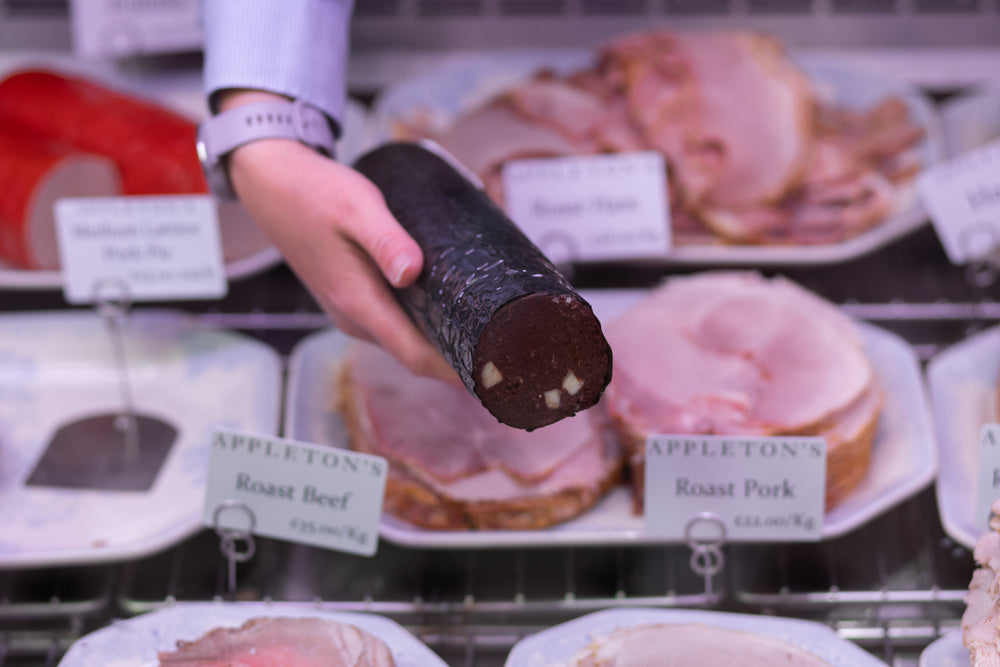 Black Pudding Round 4 Slices 350g | Appleton's Butchers
